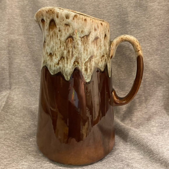 Dining | Vintage Brown Drip Ceramic Pottery Pitcher 7s Vintage Eclectic ...